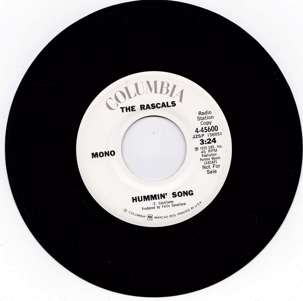 The Rascals. Hummin Song / Hummin Song – Dales Collectibles