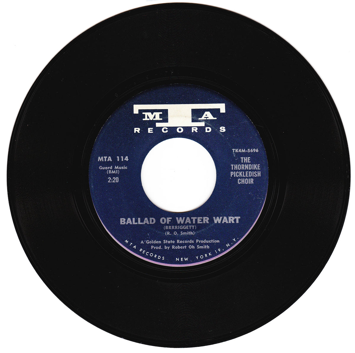 The Thorndike Pickledish Choir. Ballad Of Water Wart / It's Warts On T ...
