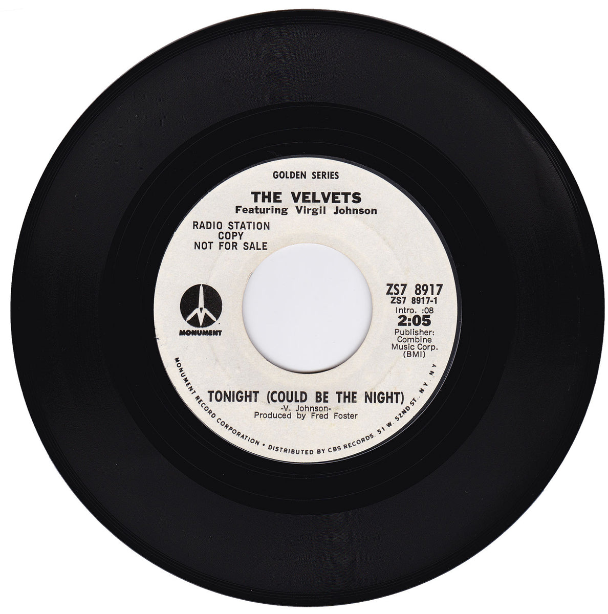 The Velvets. Tonight (Could Be The Night) / That Lucky Old Sun – Dales ...